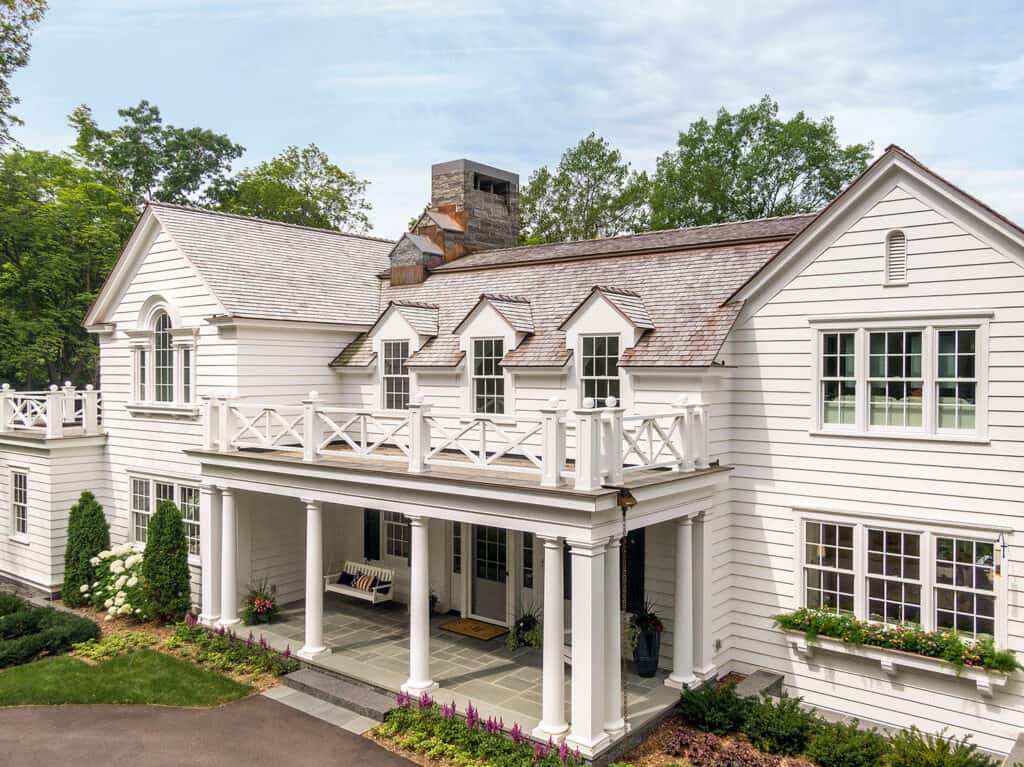 Tour a gorgeous colonial style lakeside home on Wayzata Bay, Minnesota