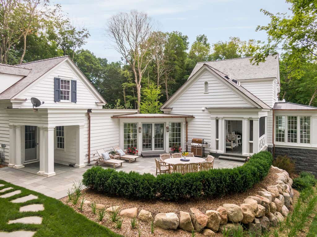 Tour a gorgeous colonial style lakeside home on Wayzata Bay, Minnesota