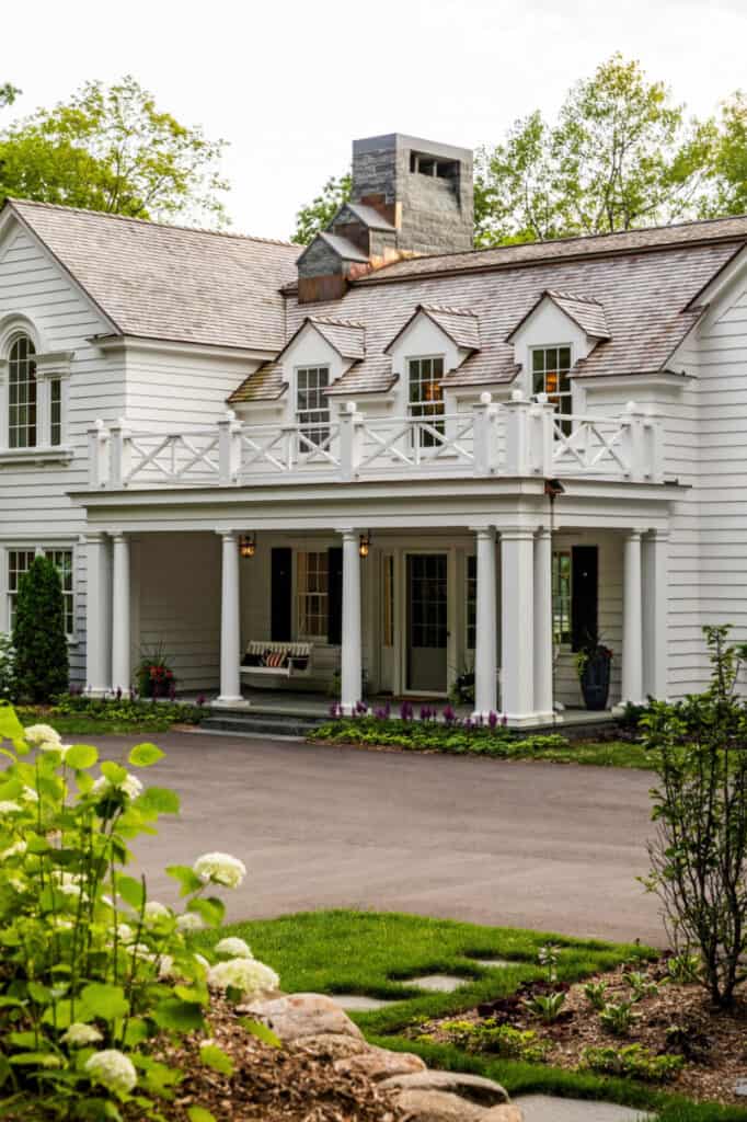 Tour a gorgeous colonial style lakeside home on Wayzata Bay, Minnesota