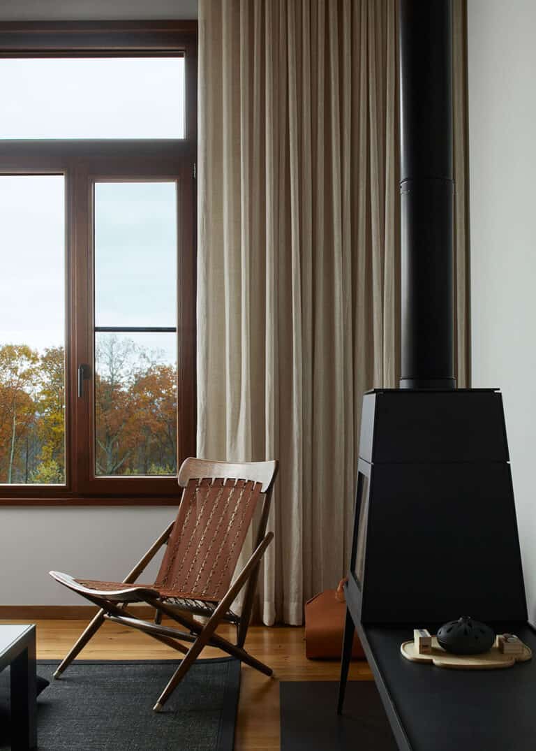 Step into this Scandinavian inspired midcentury retreat in the Catskill ...
