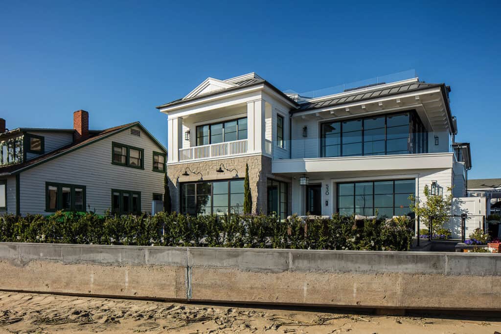 Step inside a luxurious bayfront home with coastal charm in Newport Beach