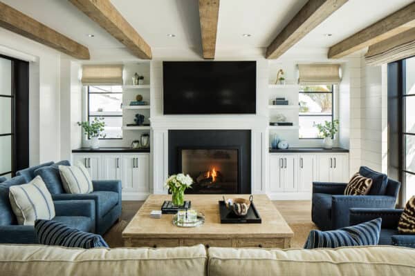 Step inside a luxurious bayfront home with coastal charm in Newport Beach