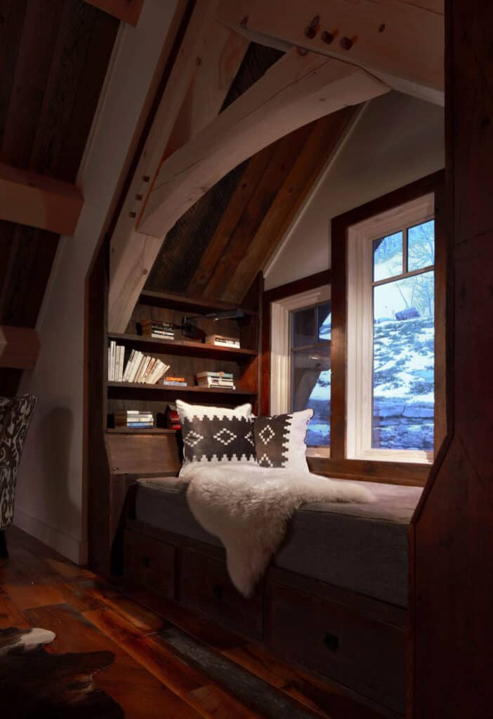 20+ Coziest Rustic Reading Nook Ideas For Winter Hibernation
