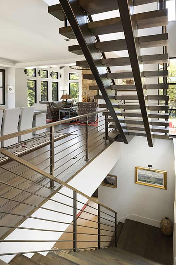 Enchanting Montana modern lodge-style home nestled in the Midwest