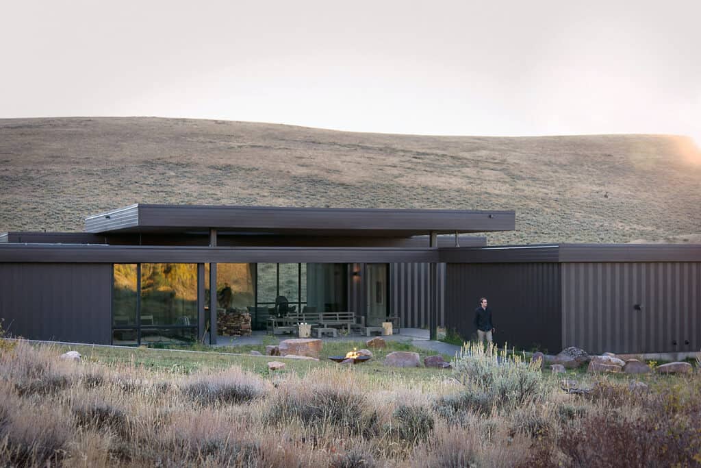 Fabulous off-grid modern cabin nestled in rolling hills of southern Idaho