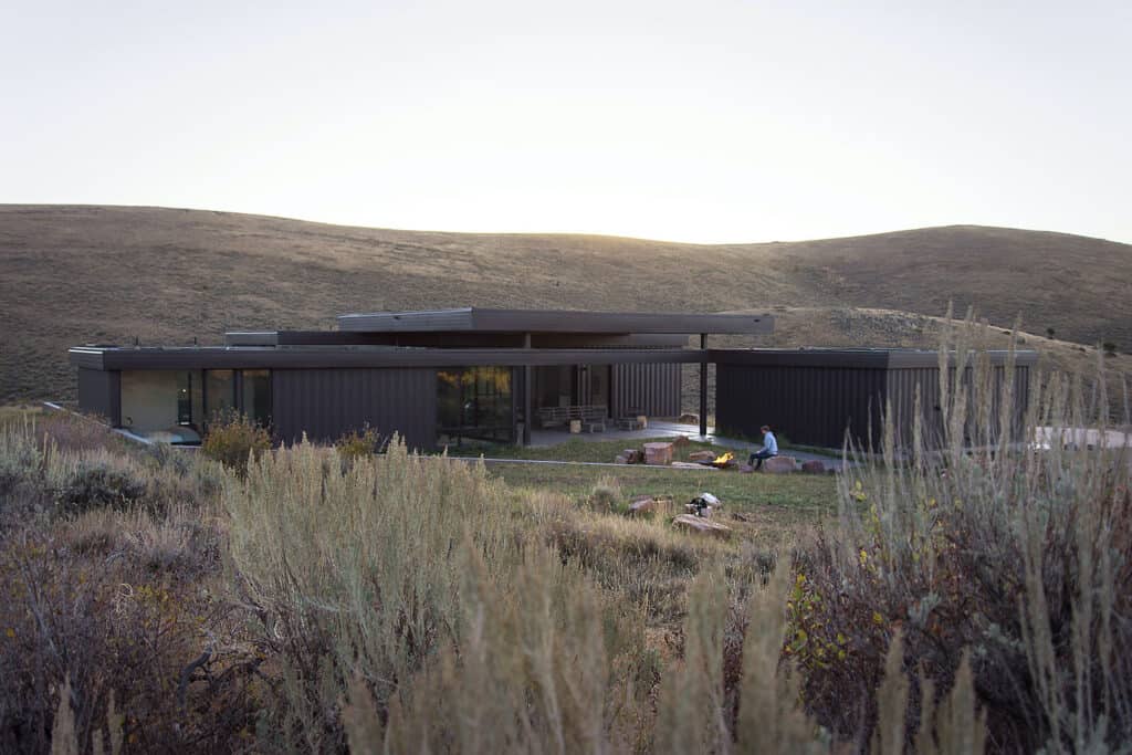 Fabulous off-grid modern cabin nestled in rolling hills of southern Idaho