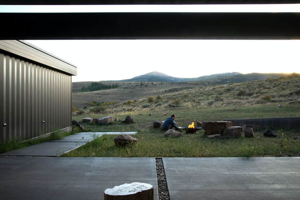 Fabulous off-grid modern cabin nestled in rolling hills of southern Idaho