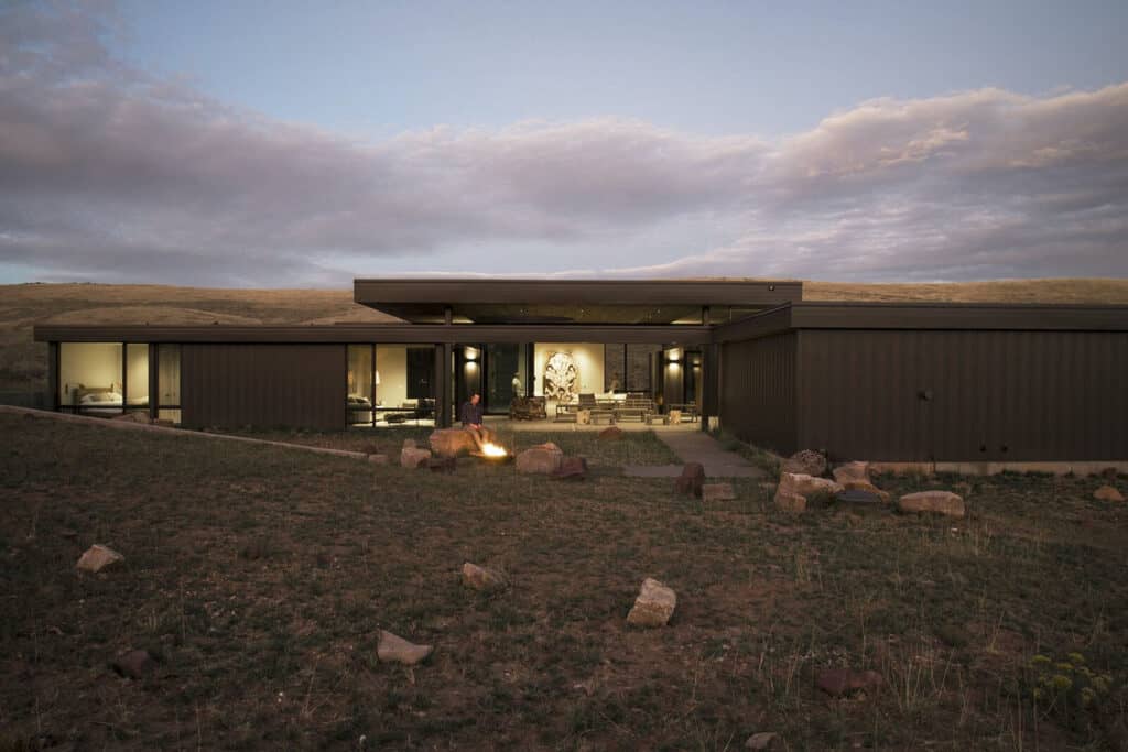 Fabulous off-grid modern cabin nestled in rolling hills of southern Idaho