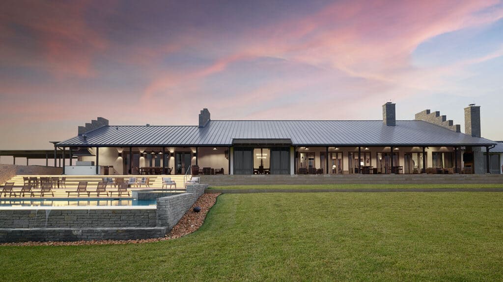 Ranch compound designed for family getaways in the Texas Hill Country