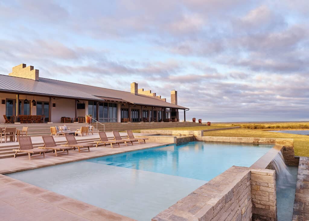 Ranch compound designed for family getaways in the Texas Hill Country