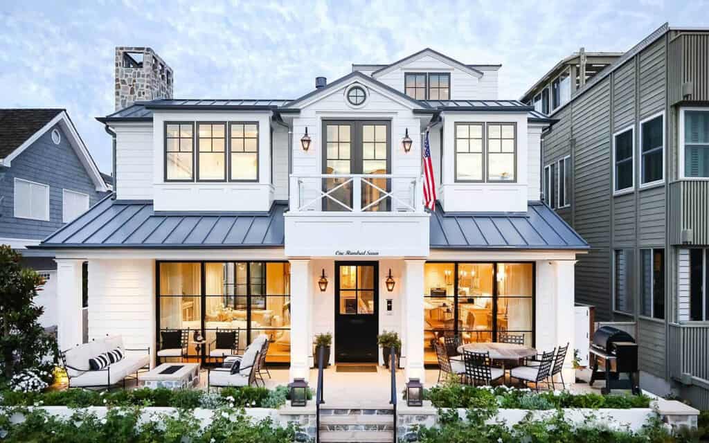 Tour an absolutely stunning beach style home on Balboa Island, California