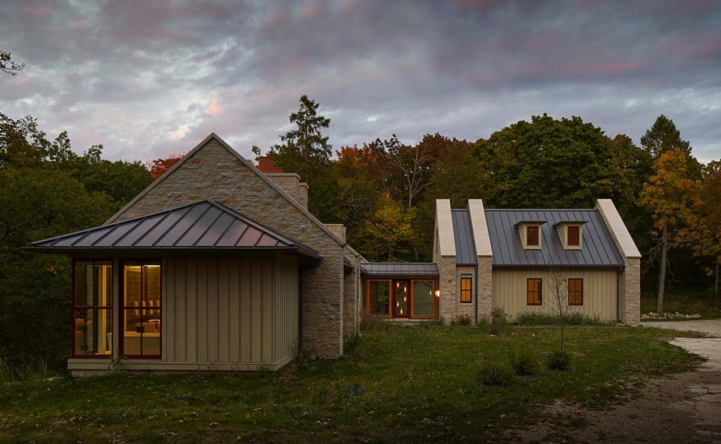 Tour this beautiful Wisconsin home surrounded by a serene woodsy setting