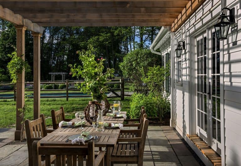 An old country farmhouse in New York State gets a modern makeover