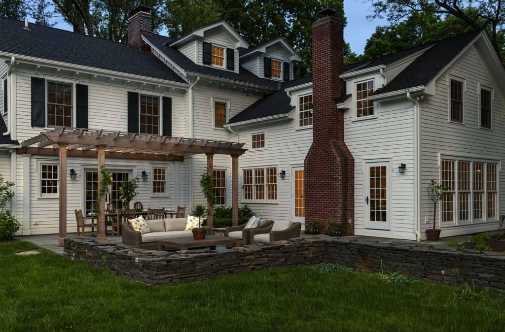 An old country farmhouse in New York State gets a modern makeover