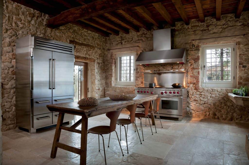 27 Amazing Kitchens With Stone Walls For Rustic Warmth