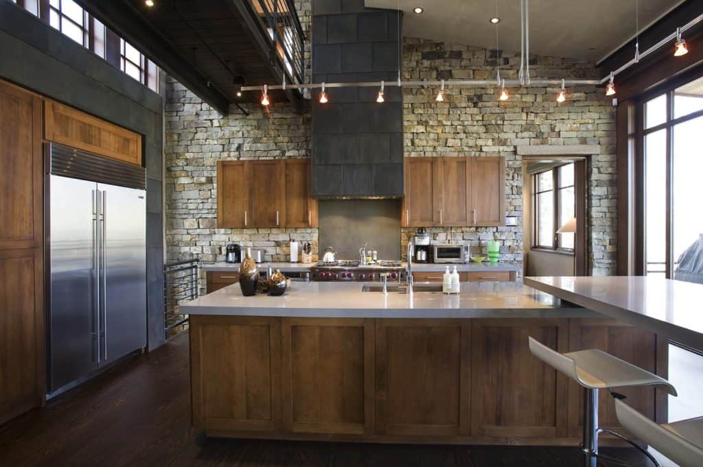 27 Amazing Kitchens With Stone Walls For Rustic Warmth
