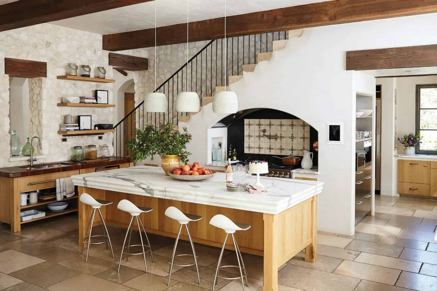 27 Amazing Kitchens With Stone Walls For Rustic Warmth