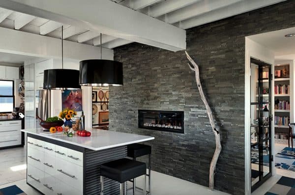 27 Amazing Kitchens With Stone Walls For Rustic Warmth
