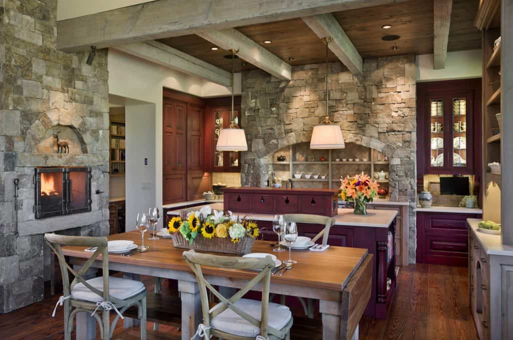 27 Amazing Kitchens With Stone Walls For Rustic Warmth