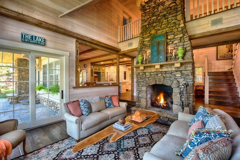 Dreamy coastal cottage enjoys a tranquil lakeside setting in the Midwest