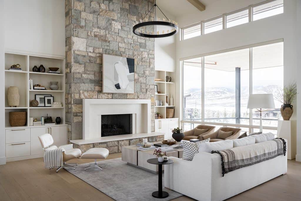 Step inside this incredibly dreamy Utah home with snowy mountain views