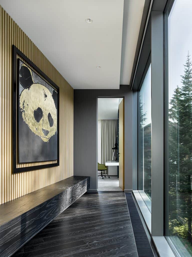 Jaw-dropping luxury family home in Russia surrounded by a pine forest