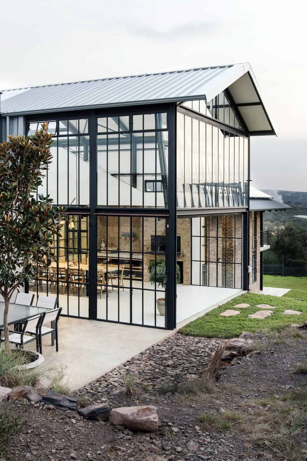 Spectacular off the grid modern farmhouse retreat in South Africa