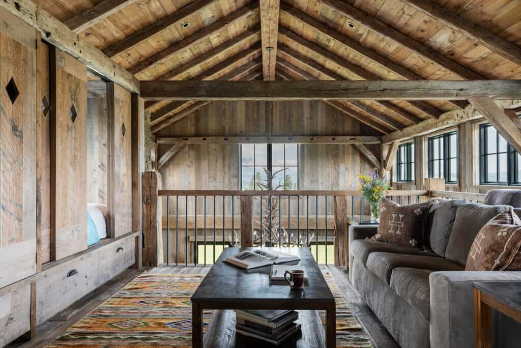 Historic Dutch barn becomes a blissful home in the Sawtooth Mountains