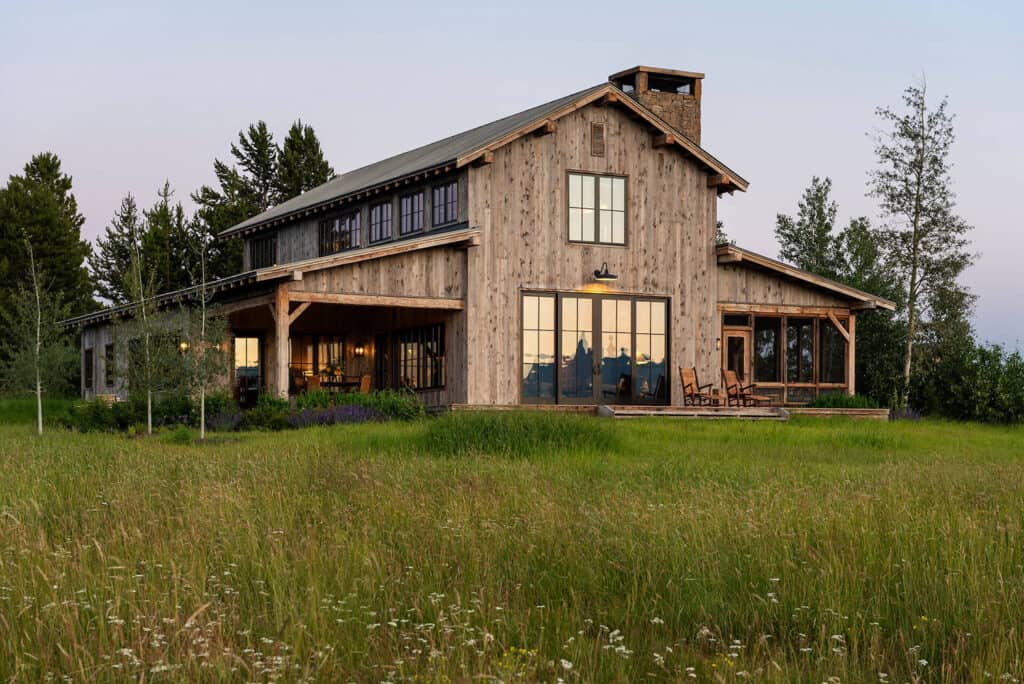 Historic Dutch barn becomes a blissful home in the Sawtooth Mountains