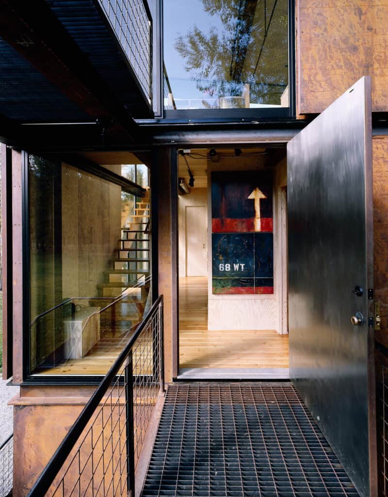 See this extraordinary steel clad cabin in the breathtaking Methow Valley