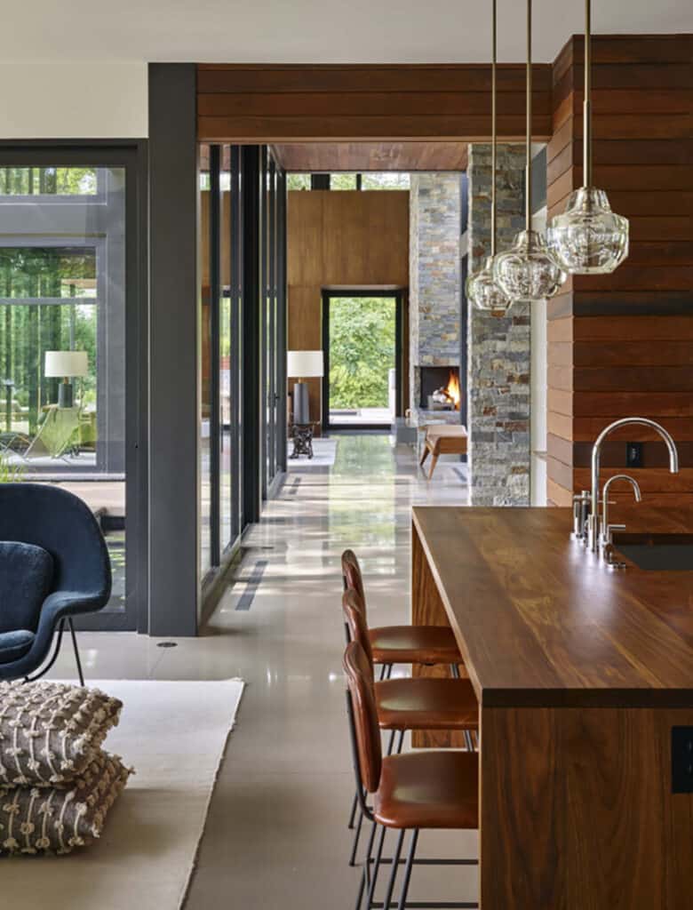Stunning modernist home provides a woodland sanctuary in Maryland