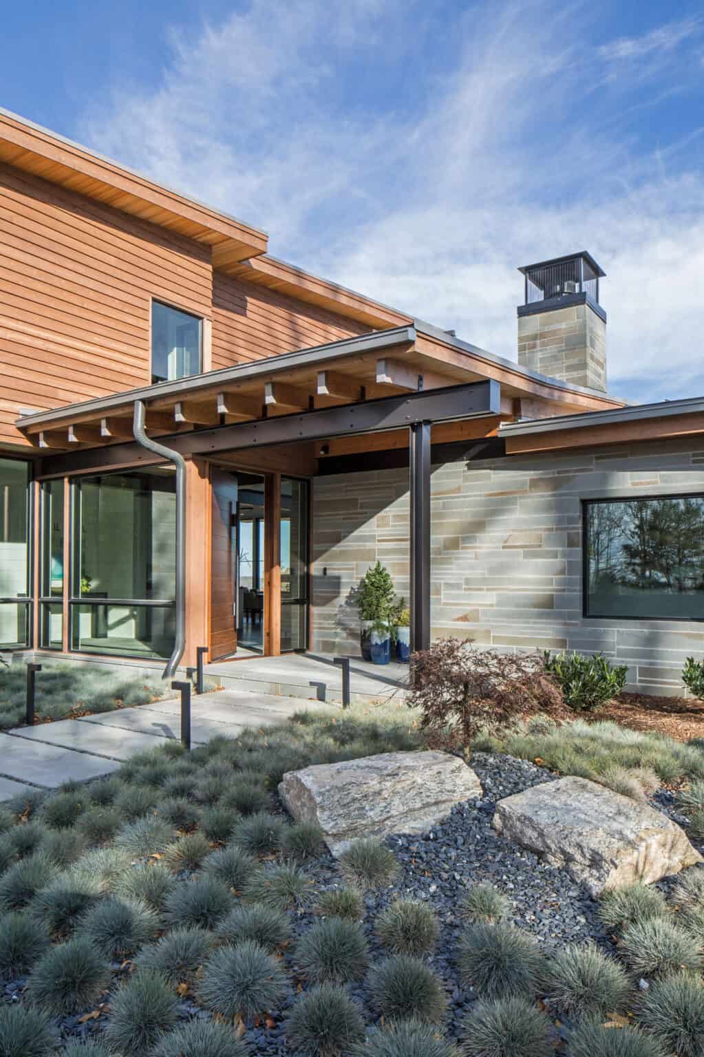 Organic modern retirement home in the glorious North Carolina mountains