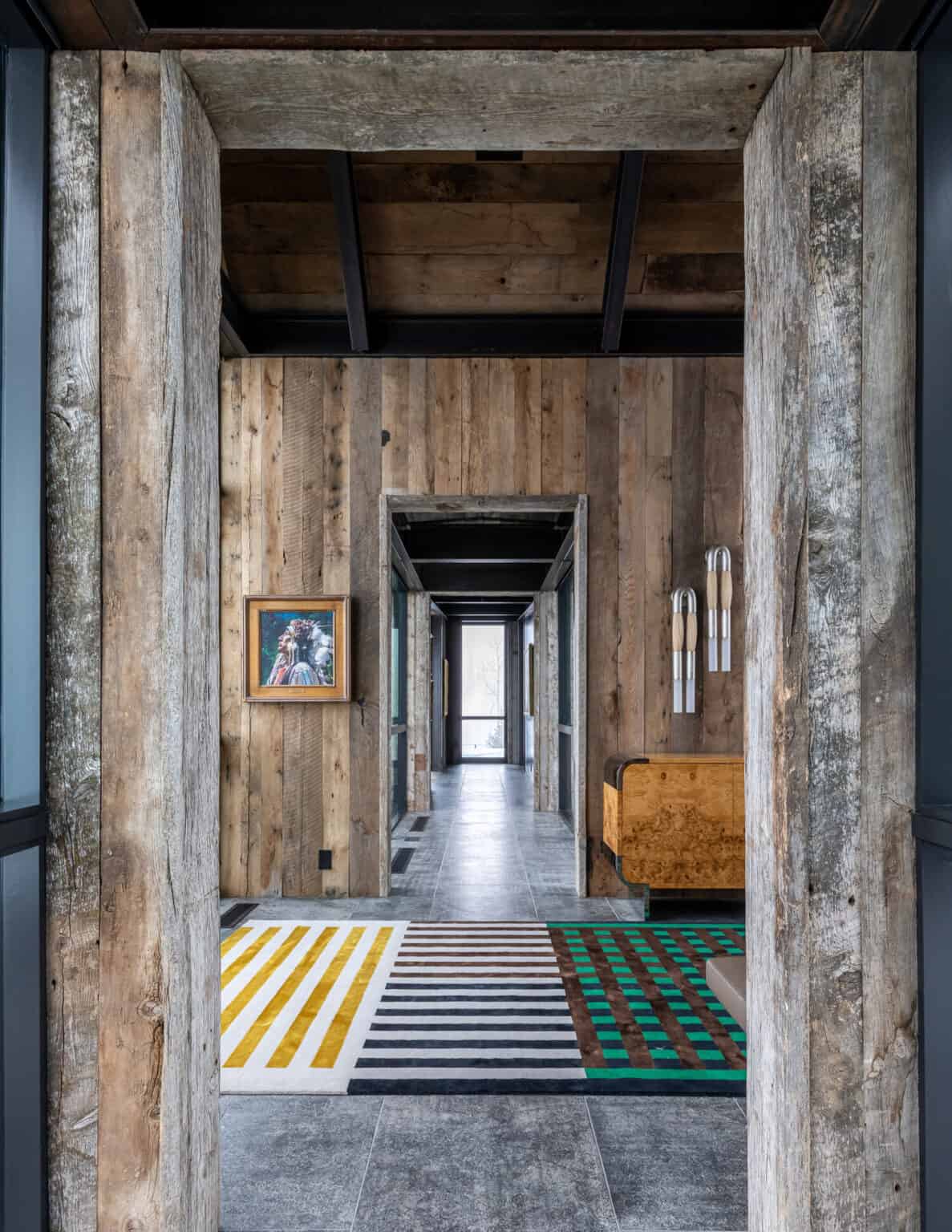 Inside an absolutely beautiful rustic modern hillside home in Park City