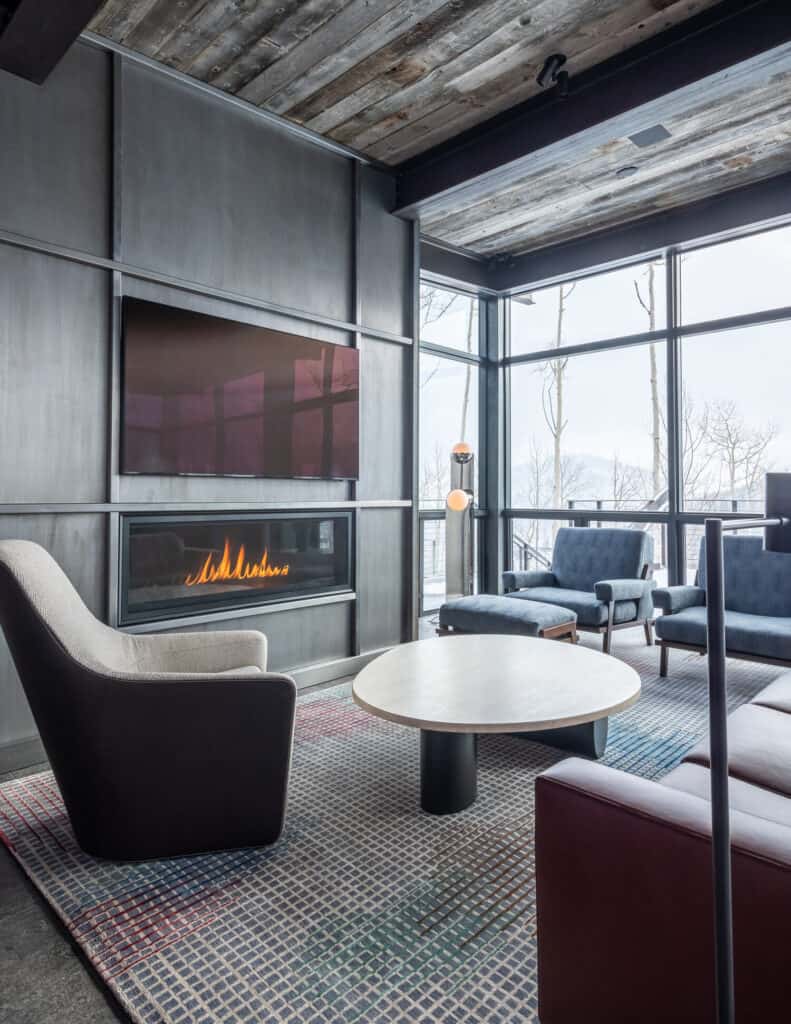Inside an absolutely beautiful rustic modern hillside home in Park City