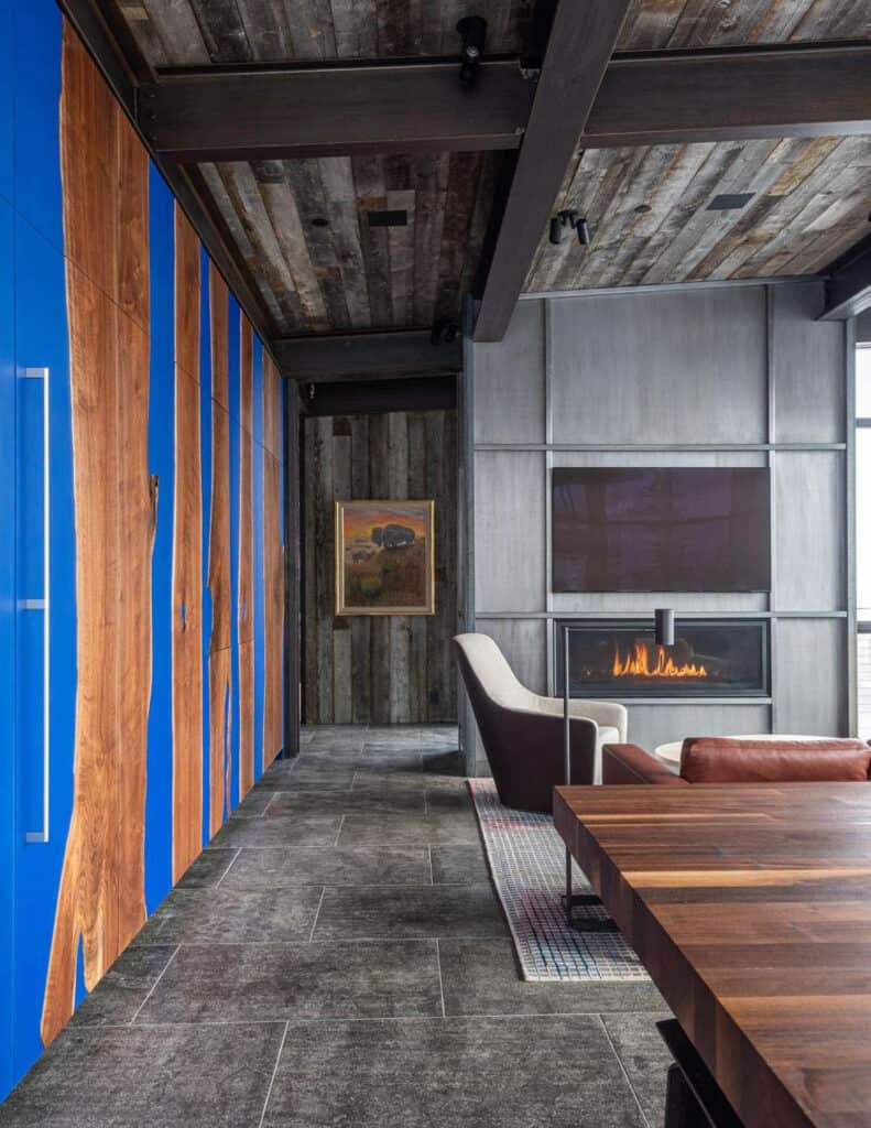 Inside an absolutely beautiful rustic modern hillside home in Park City