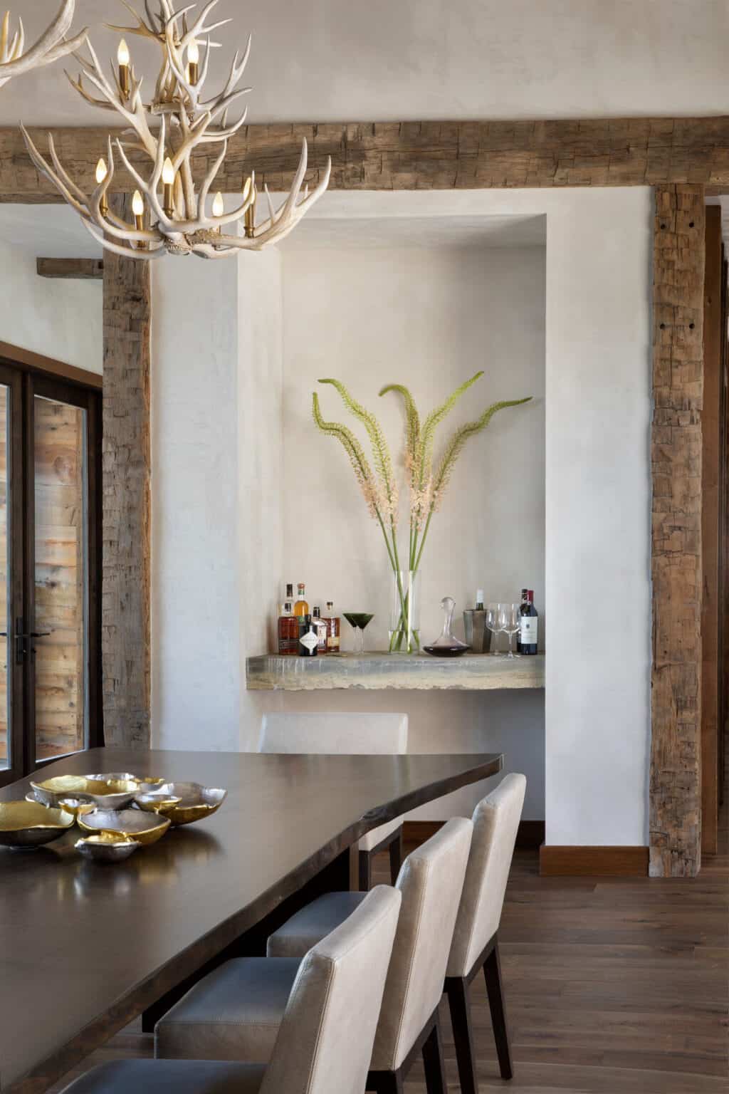 A captivatingly beautiful modern rustic mountain home in Big Sky Country