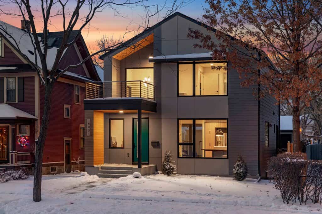 Peek into a modern dream home with inviting living spaces in the Midwest