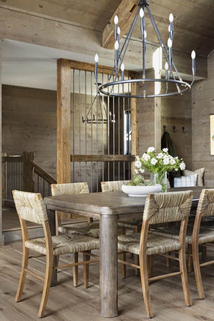Take a peek inside this rustic yet refined lakeside home in Wisconsin