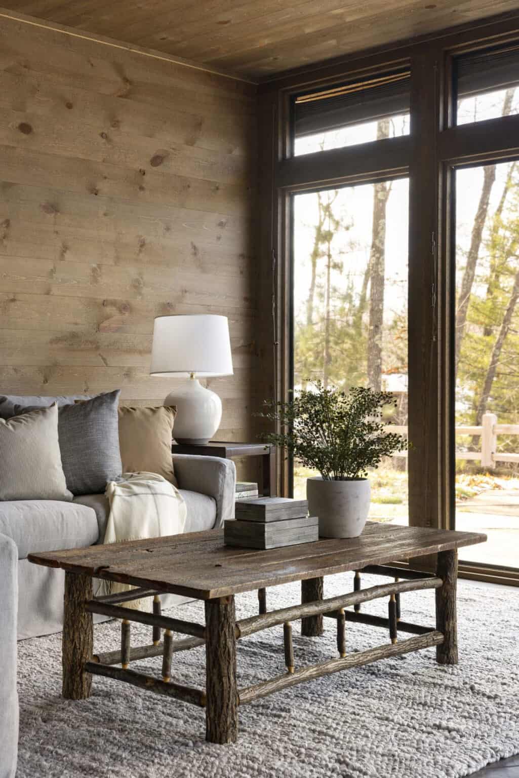 Take a peek inside this rustic yet refined lakeside home in Wisconsin