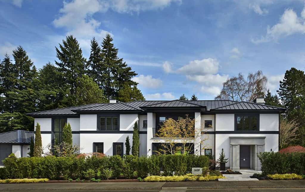 Step inside a beautiful Seattle house with inviting black and white details