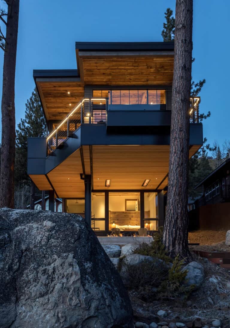 A magnificent lakeside barn house with sweeping views over Donner Lake
