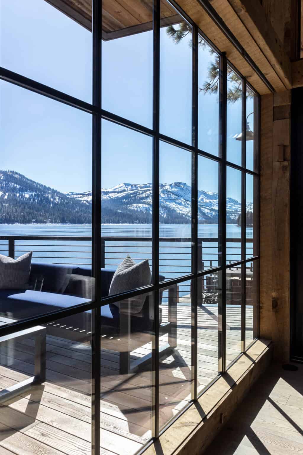 A magnificent lakeside barn house with sweeping views over Donner Lake