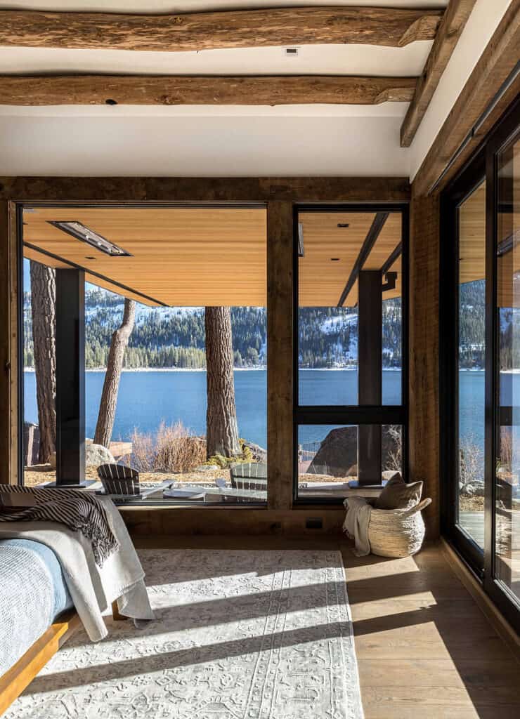 A magnificent lakeside barn house with sweeping views over Donner Lake