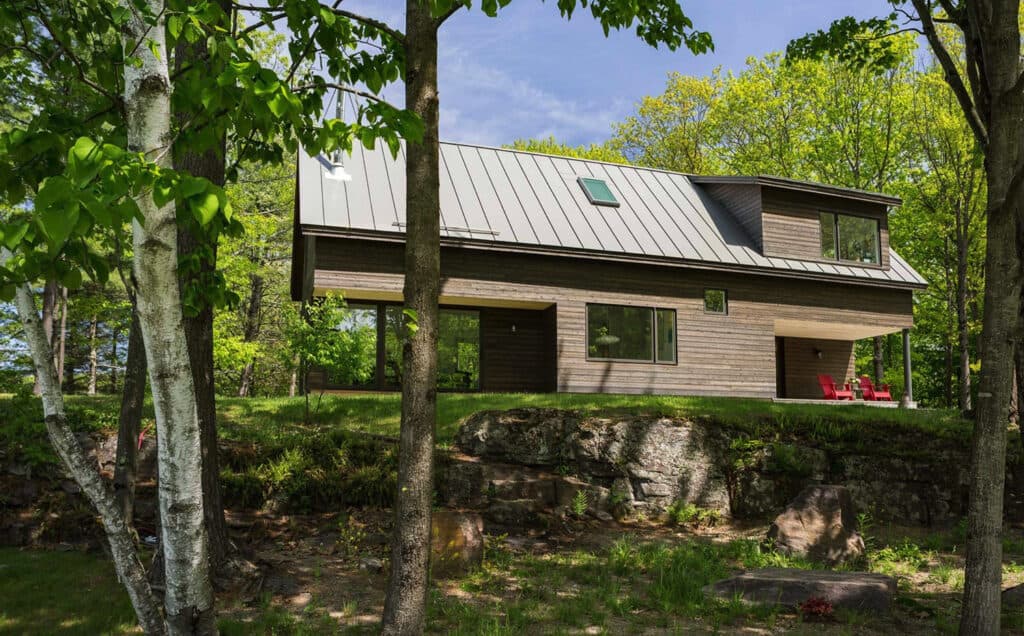 A Scandinavian inspired home in Vermont beautifully connects to nature