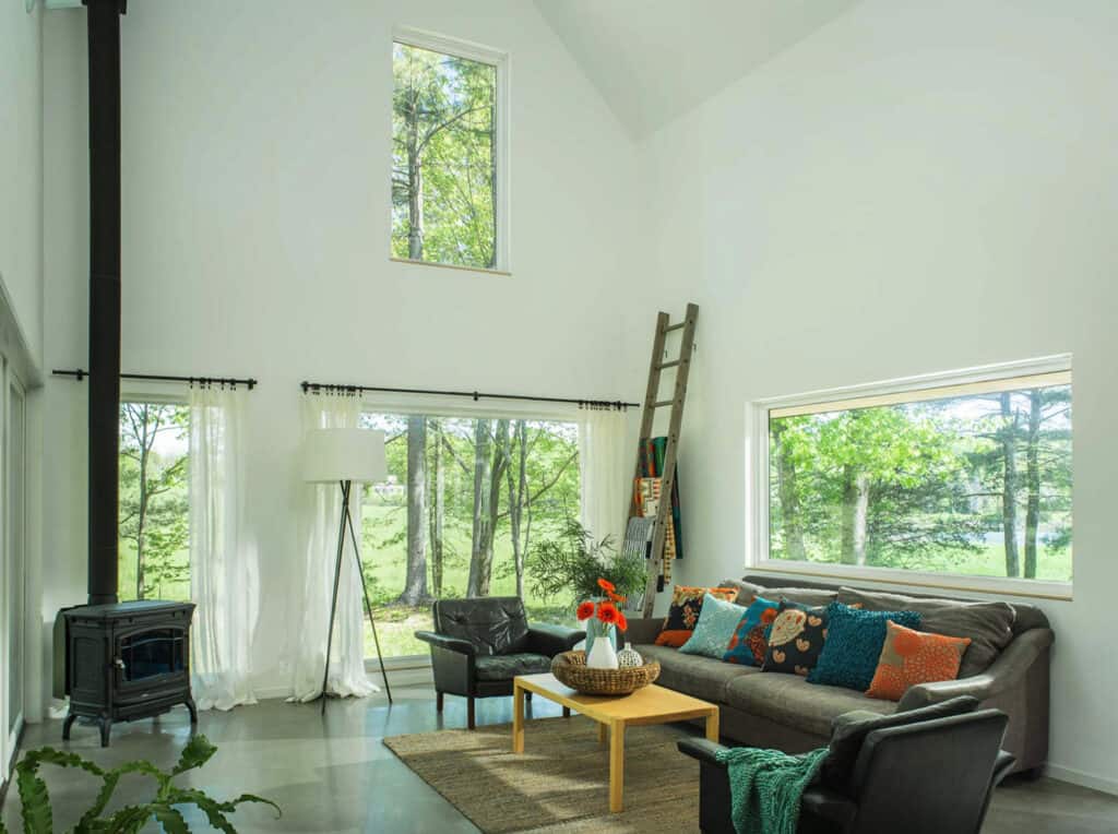 A Scandinavian inspired home in Vermont beautifully connects to nature