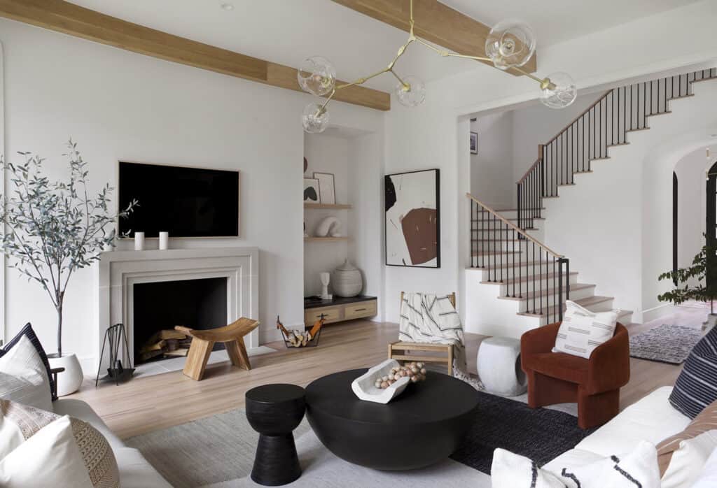 Step inside a modern home for relaxed family living in Dallas, Texas