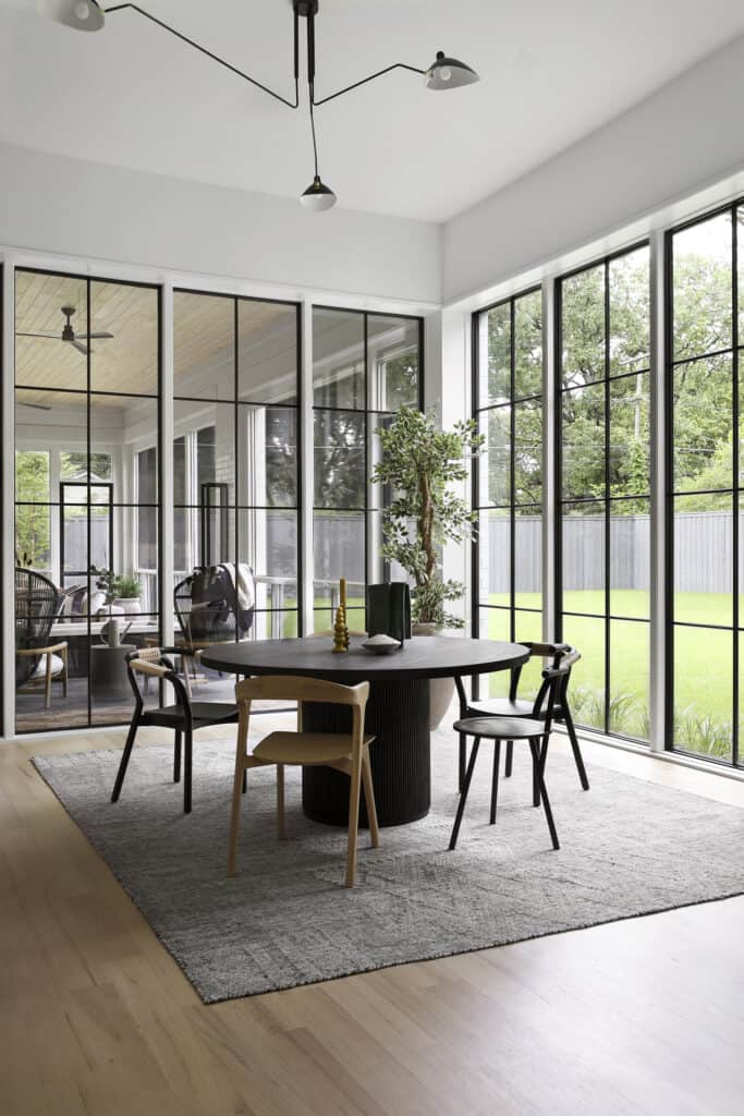 Step inside a modern home for relaxed family living in Dallas, Texas