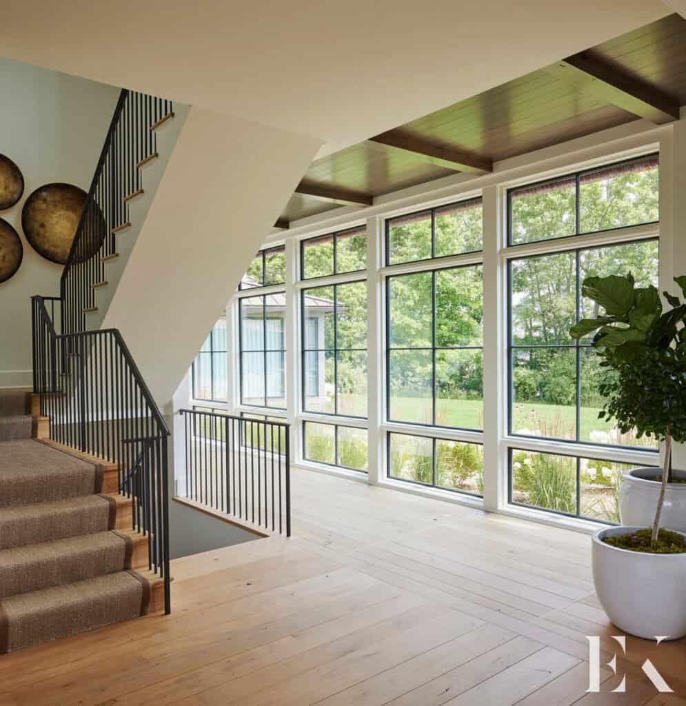 Modern farmhouse estate in Michigan has the most dreamy living spaces