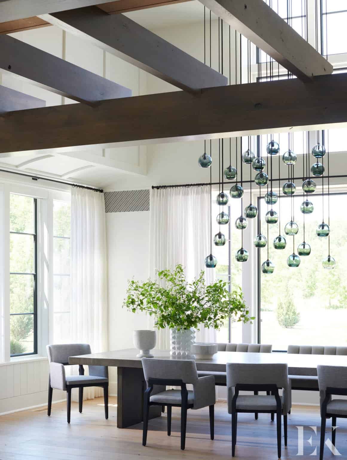 Modern farmhouse estate in Michigan has the most dreamy living spaces