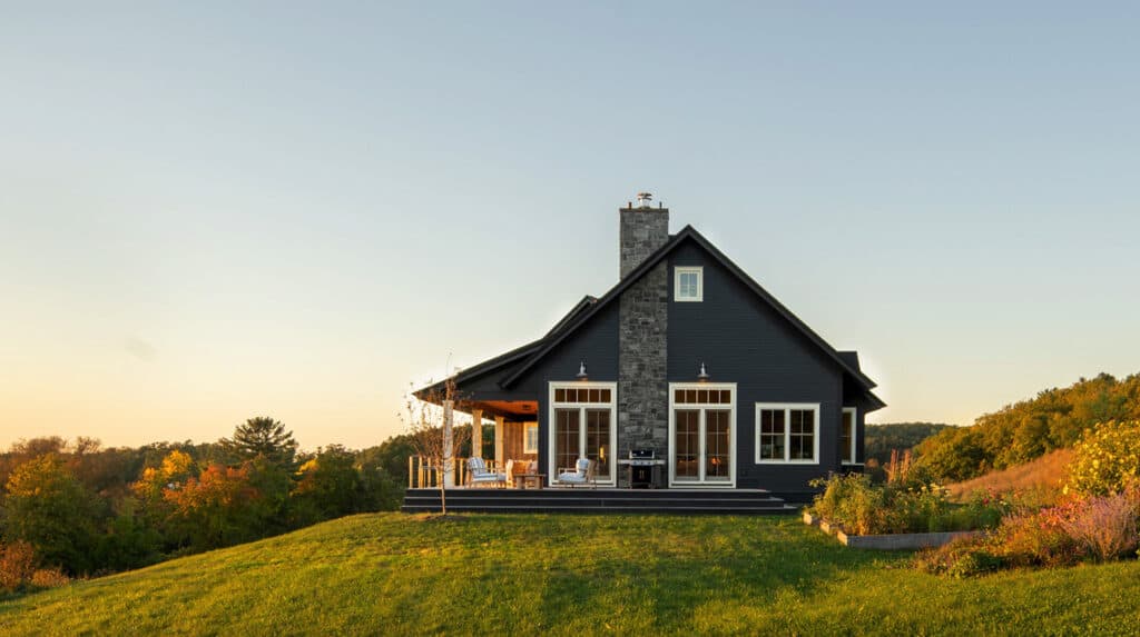 A stunning contemporary farmhouse in the glorious Vermont countryside